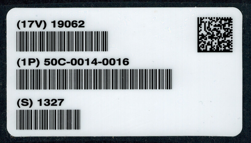 Polyester & Metalized Polyester UID Labels | Compliance Label Service