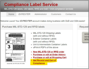 MIL-STD-129 Documents & Resources | Compliance Label Service