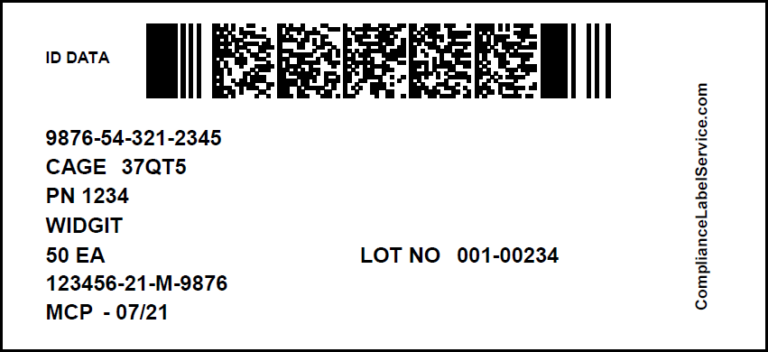 MIL-STD-129 Label Types | Compliance Label Service